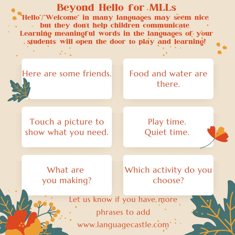 Going Beyond Hello/Welcome Messages for Multilingual/Dual Language ...